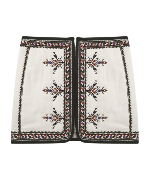 ISABEL MARANT ÉTOILE Isabel Marant Etoile Zeria Embroidered Mini Skirt